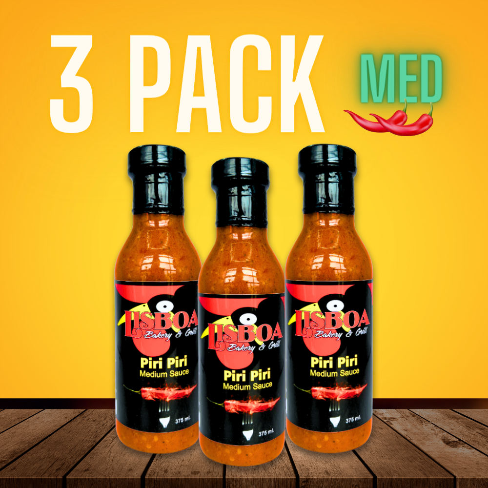 3 Pack - Piri Piri Medium Sauce – Lisboa Sauces